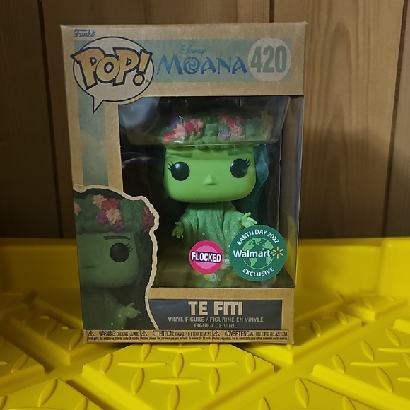 Funko | Other | Funko Moana Te Fiti Flocked Vinyl Figure Green And Pink ...